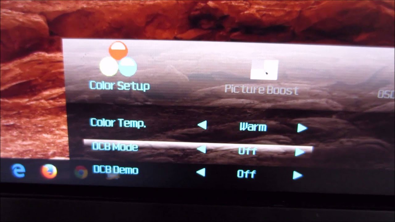 AOC Q2577PWQ Menu System (OSD)