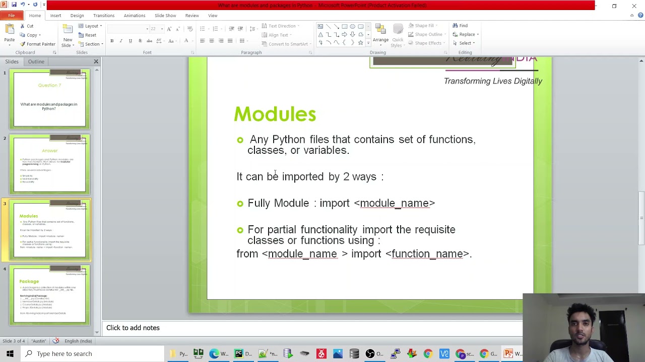 Python Interview Question | What are Modules & Packages in Python? | Tutorial 07