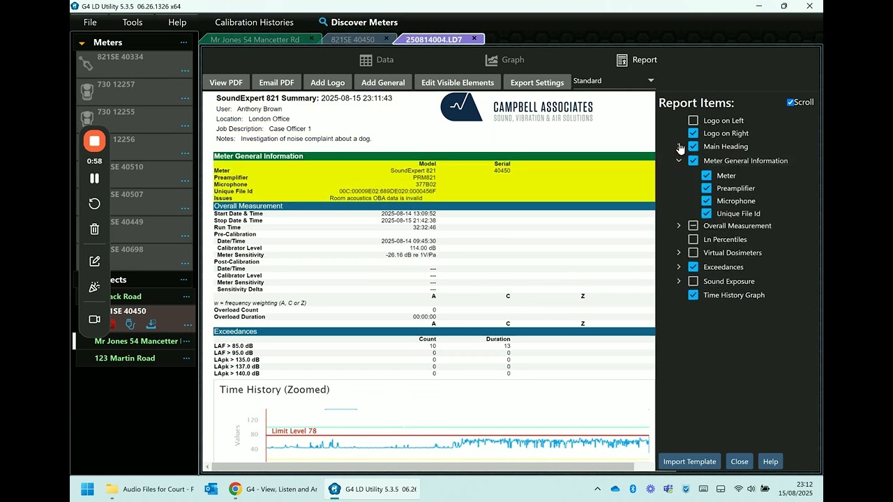 G4 Utility - Download Simple PDF Report