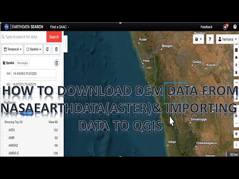 HOW TO DOWNLOAD DEM DATA FROM NASA EARTHDATA AND IMPORT INTO QGIS//DEM//NASA#qgis #tutorial