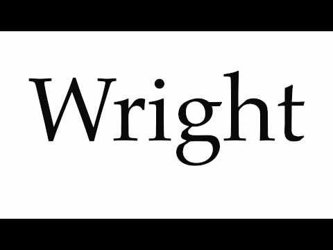 How to Pronounce Wright