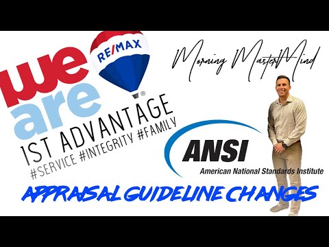 Appraisal Guideline Changes ANSI Z765-2021 - Morning MasterMind