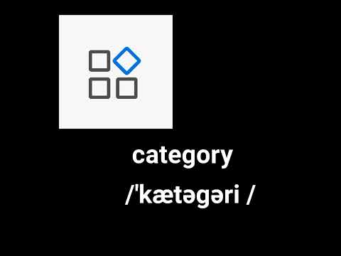 How to pronounce -category- definition with examples.