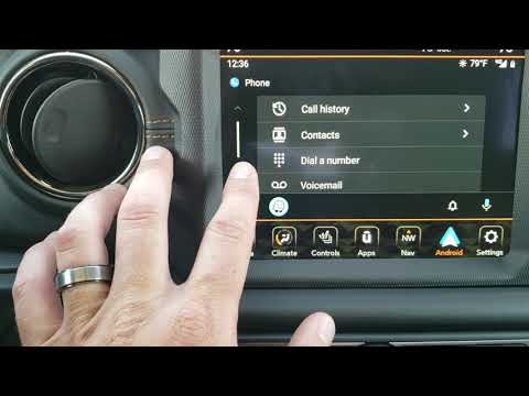 8.4 UCONNECT 4C ANDROID AUTO RADIO DEMONSTRATION WITH A GALAXY S9+ ANDROID PHONE TUTORIAL
