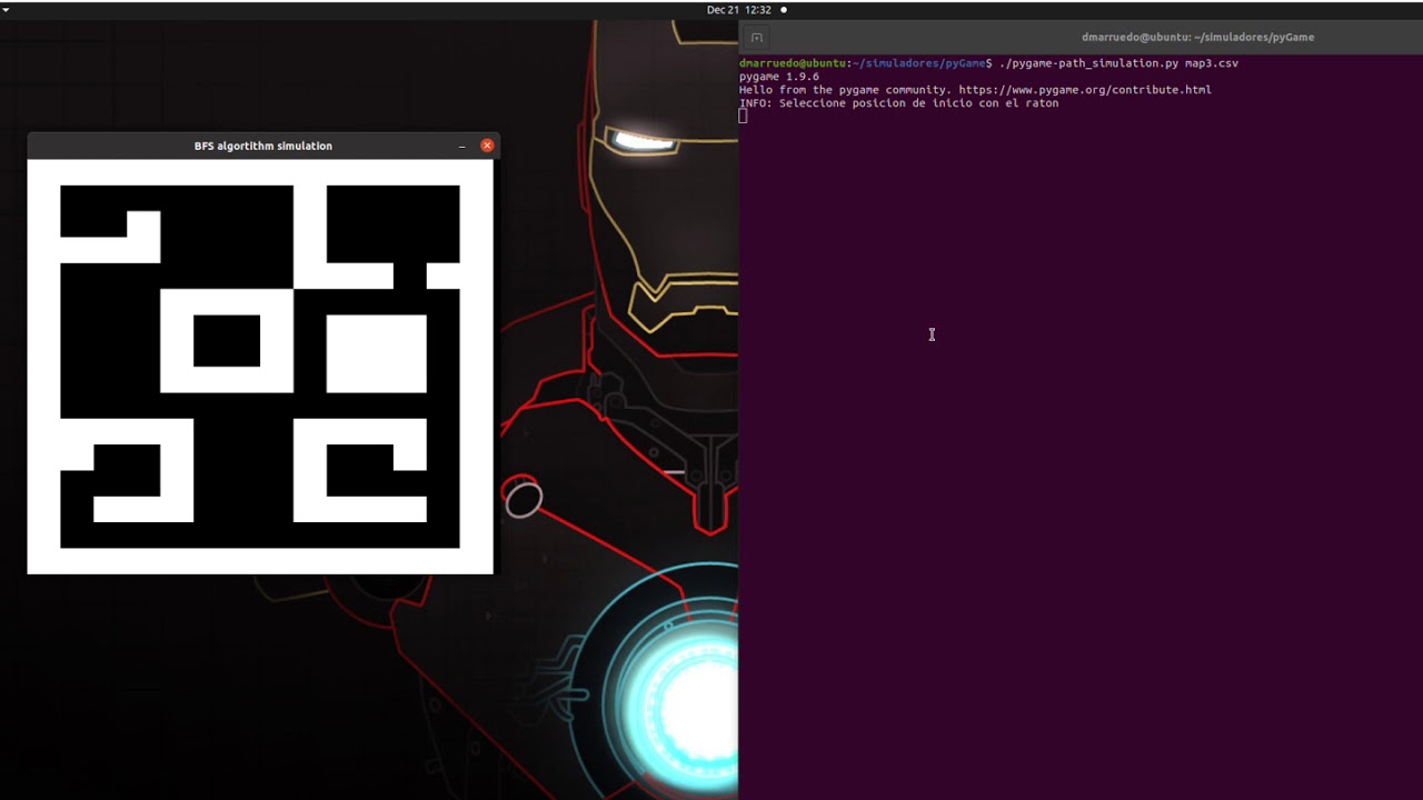 PyGame BFS algorithm simulation