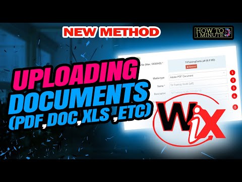 How to add pdf to wix 2025 | Uploading Documents (.pdf, .doc, .xls etc)