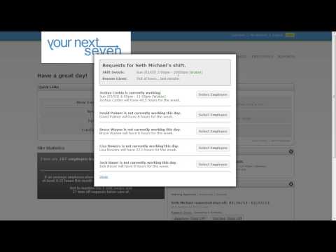 Employee Scheduling - Shift Change Requests Update - Your Next Seven