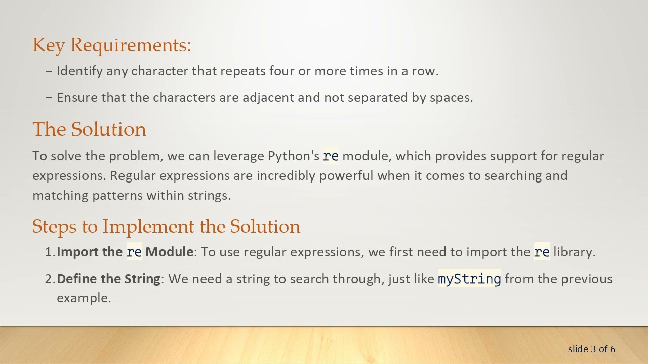 Detecting Repeated Characters in a String using Python