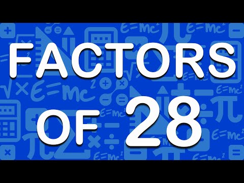 Factors of 28 / prime factors of 28 / #maths #factors # publicmaths