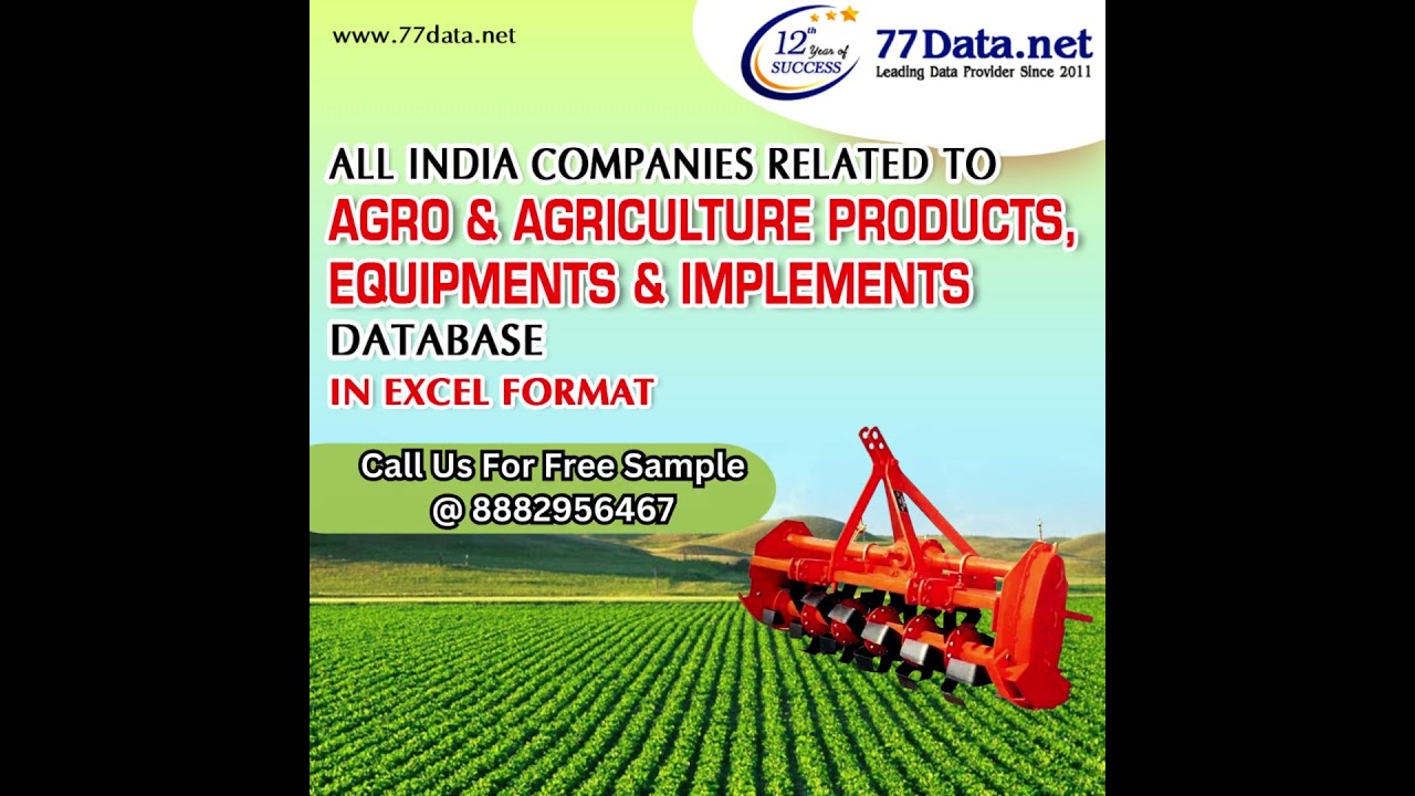 5,220 Companies - Agro & Agriculture Products, Equipments & Implements Data