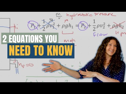 MCAT Physics: Bernoulli's Equation & Conservation of Energy Equation
