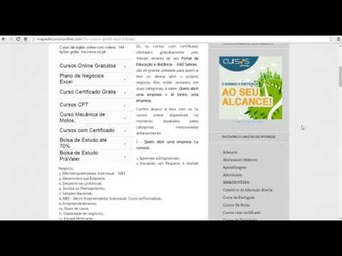 Cursos grátis do EAD Sebrae