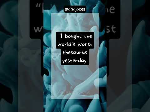 bad thesaurus #dadjokes #oneliner #jokeoftheday #dadhumor #punintended