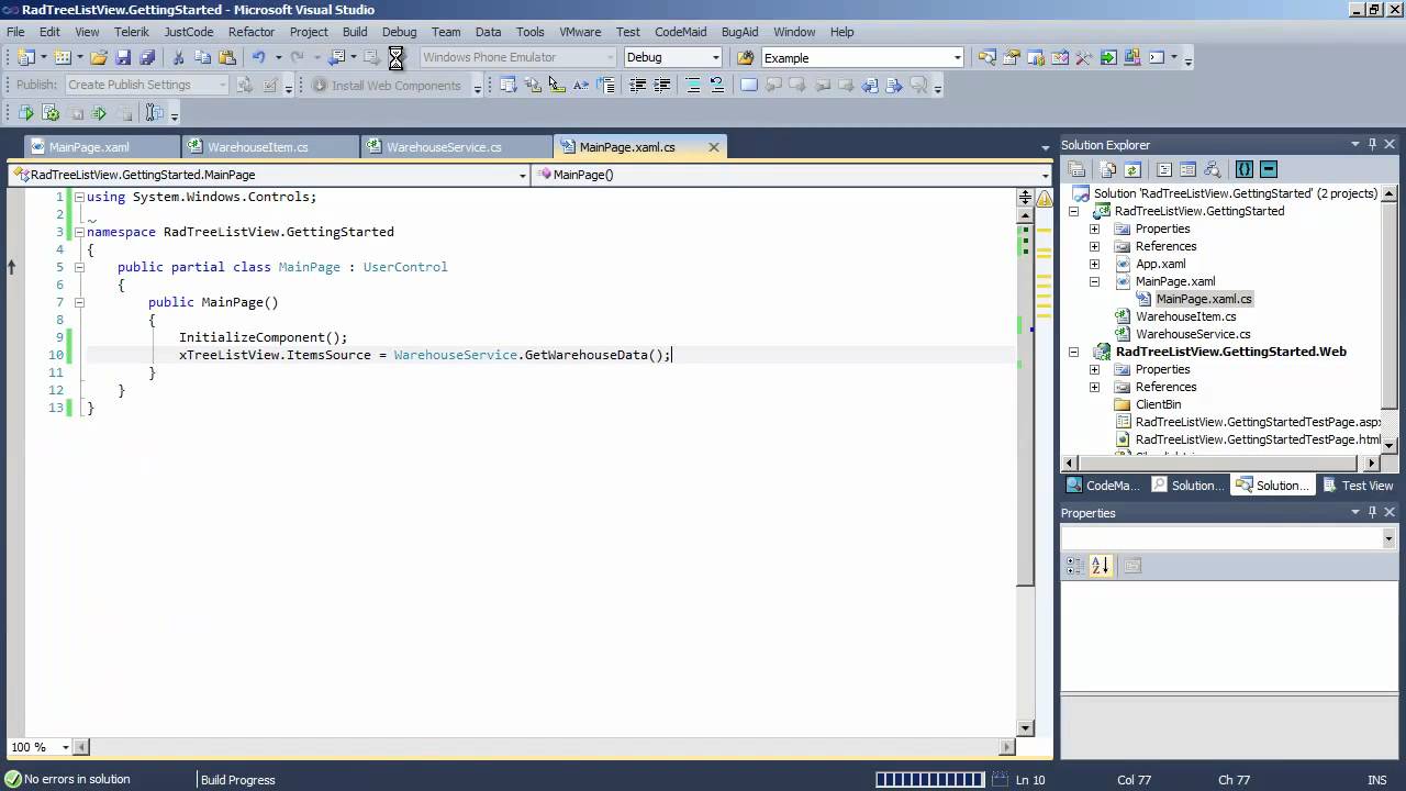 TreeListView: Getting Started (Silverlight & WPF)