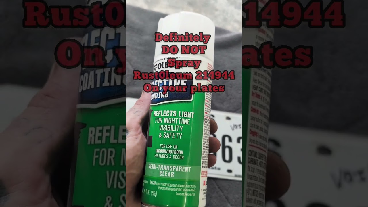 Do not spray on your plates! #automobile #cars #diy