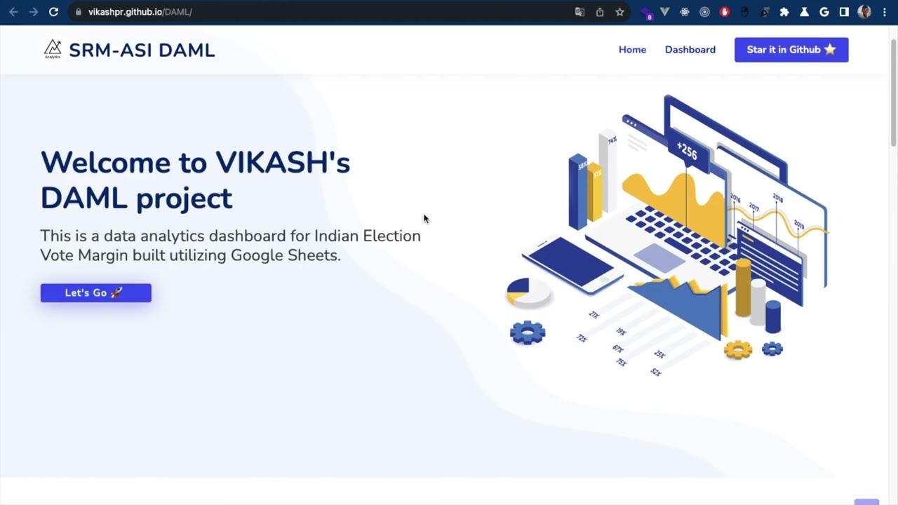 Data analytics using Google sheet | A web application dashboard