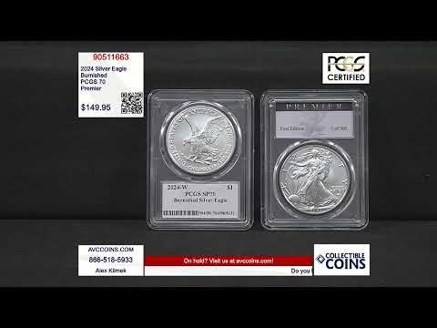 2024 Silver Eagle - Burnished - PCGS 70 Premier