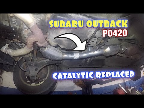 Replace Catalytic converter on Subaru Outback code P0420