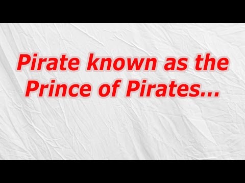 Pirate known as the Prince of Pirates (CodyCross Crossword Answer)