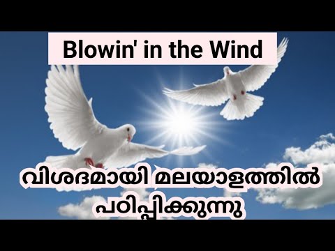 Blowin' in the Wind, Song by Bob Dylan | Std 10 English | Malayalam explanation
