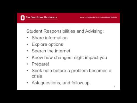 What to Expect From Your Academic Advisor