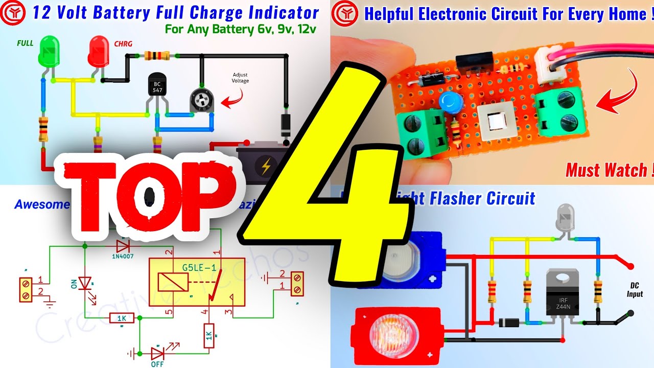 Top 4 Electronics Projects for Beginners with Basic Components