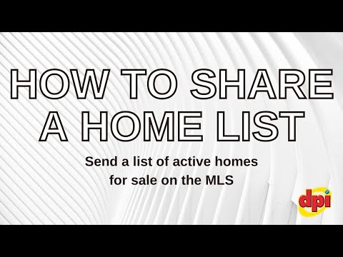 How To Share A Home List Of Active Listings for Sale In The MLS [for Real Estate Agents in 2024]