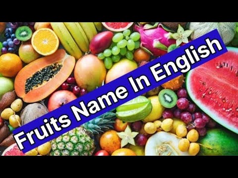 Fruits Name in English Apple 🍎, Pineapple 🍍, Banana 🍌