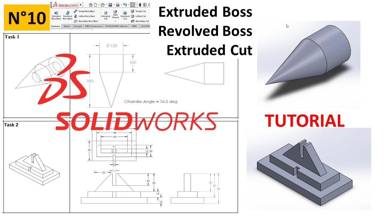SolidWorks Tutorial N°10 - Practice Exercise