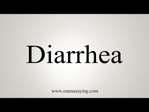 How To Say Diarrhea