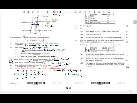 Organic Chemistry Grade12 revision
