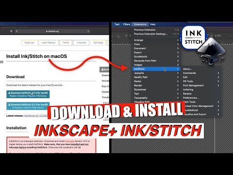 How to Install Inkscape & Ink/Stitch - FREE EMBROIDERY SOFTWARE for DIGITIZING *2022*