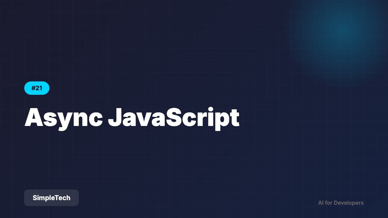 Async JavaScript - Callbacks, Promises, Async/Await | Full Stack Development #21