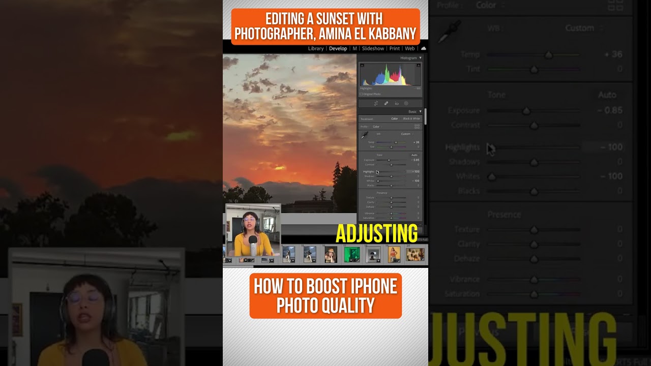 How to edit twilight sky photos fast 🌇 #shorts #lightroom