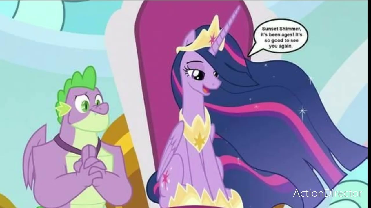 sunset shimmer 's visit comic dub