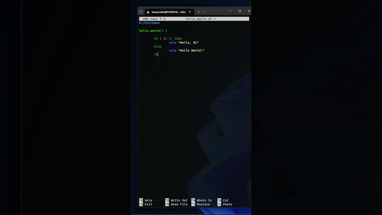 Basic Bash function with arguments, parameters #beginner #tutorial #bash #bashscripting #shorts