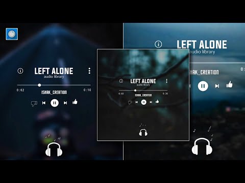 How to make different type of music player effect video editing