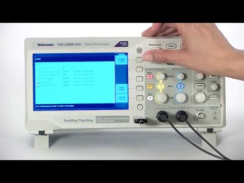 Performing Lab Experiments on a Tektronix TBS1000B-EDU Oscilloscope