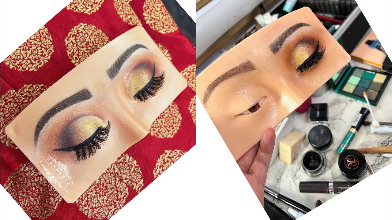 Eye Makeup on the Silicon Eye Practice board | Tutorial