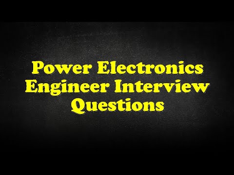 Power Electronics Engineer Interview Questions