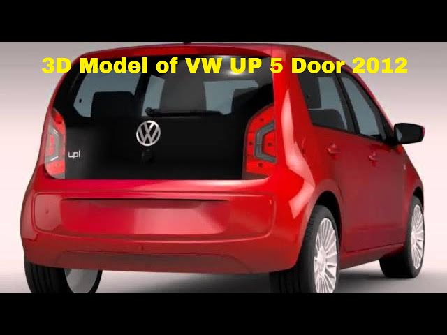 VW UP 5 door 2012 3D Model - FlatPyramid