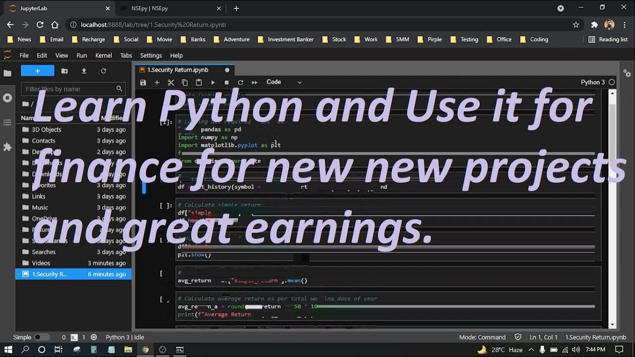 1. Security Return Calculation - Python and Finance