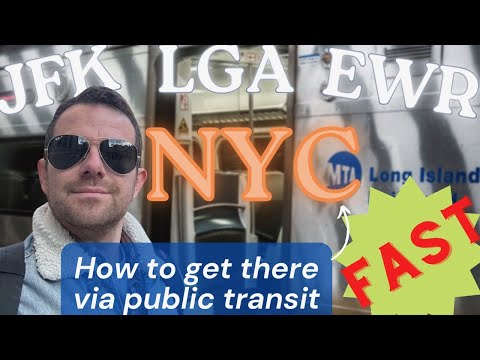 How to get to NYC from LGA JFK and EWR airports - FAST!
