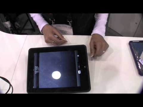 CES 2011 - iChair iPhone and iPad Stand with Front and Rear Screen Protector Demo