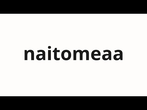 How to pronounce naitomeaa | ナイトメアー (Nightmare in Japanese)