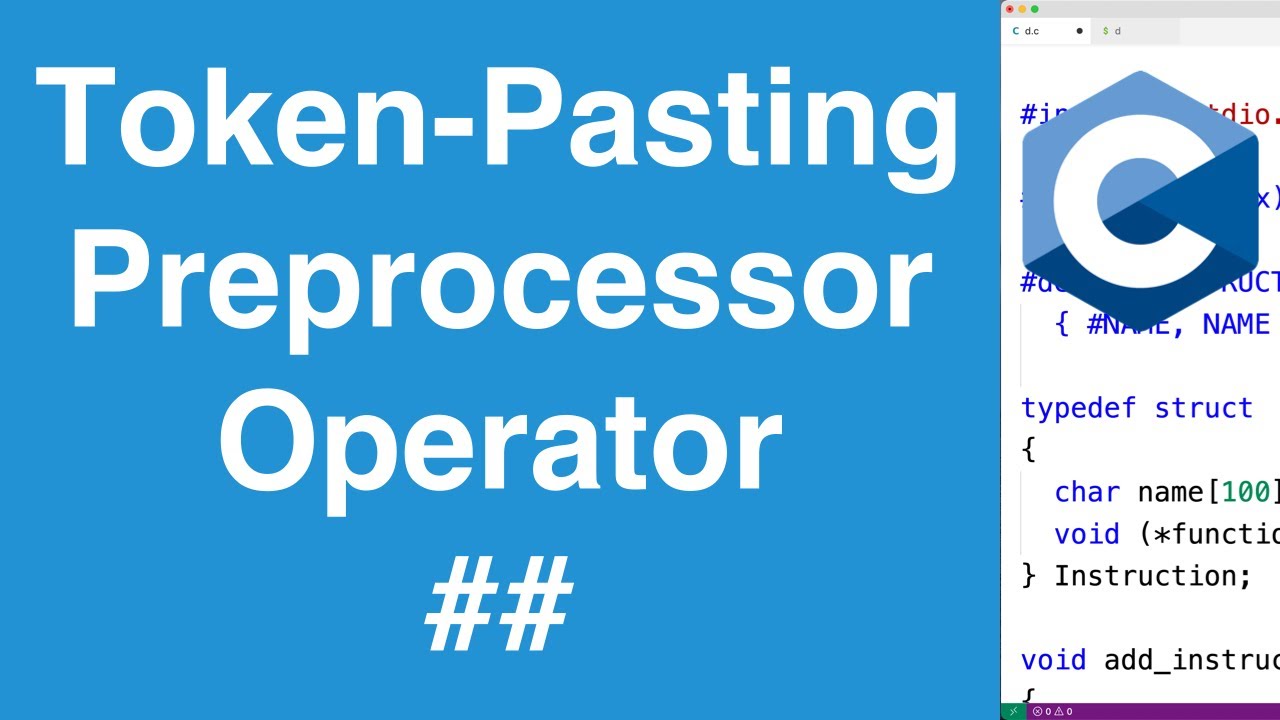 Token-Pasting Operator ## | C Programming Tutorial