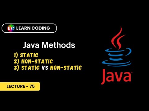 Learn Static vs Non Static Method in Java | Learn Coding - Mind Luster