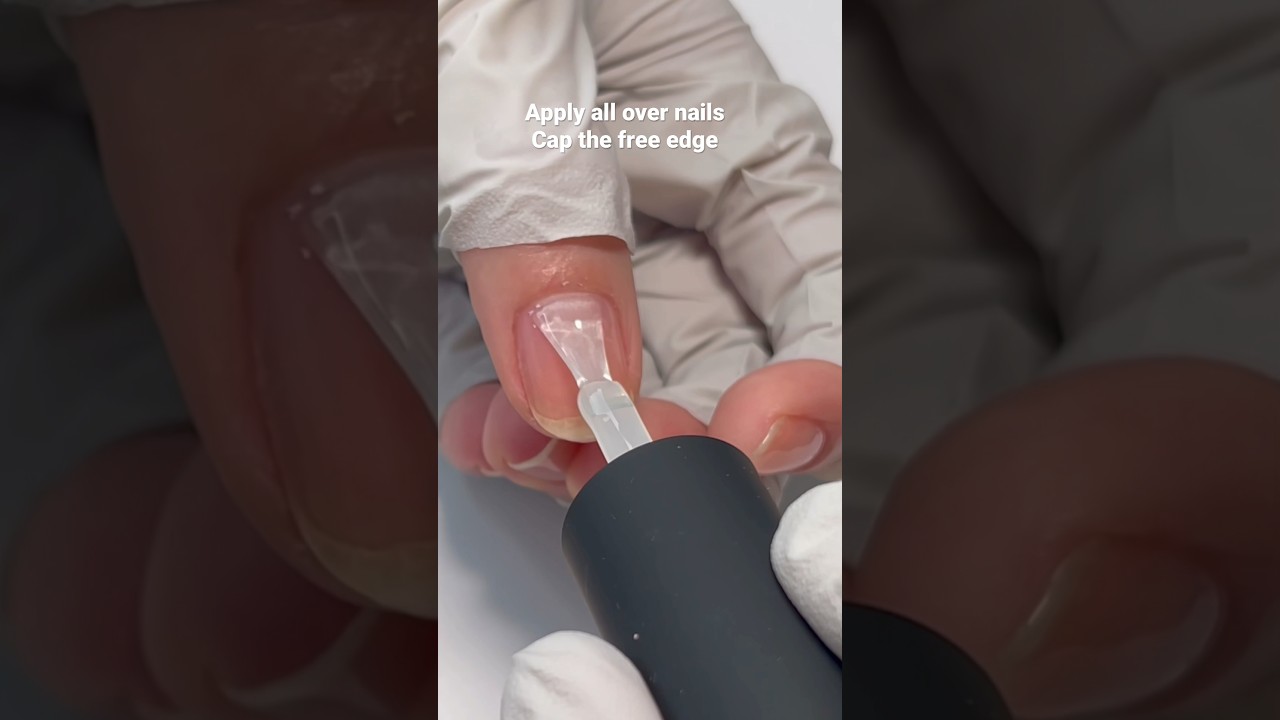 Use a rubber base coat to strengthen short natural nails!💅🏻 BORN PRETTY gel PR package!l