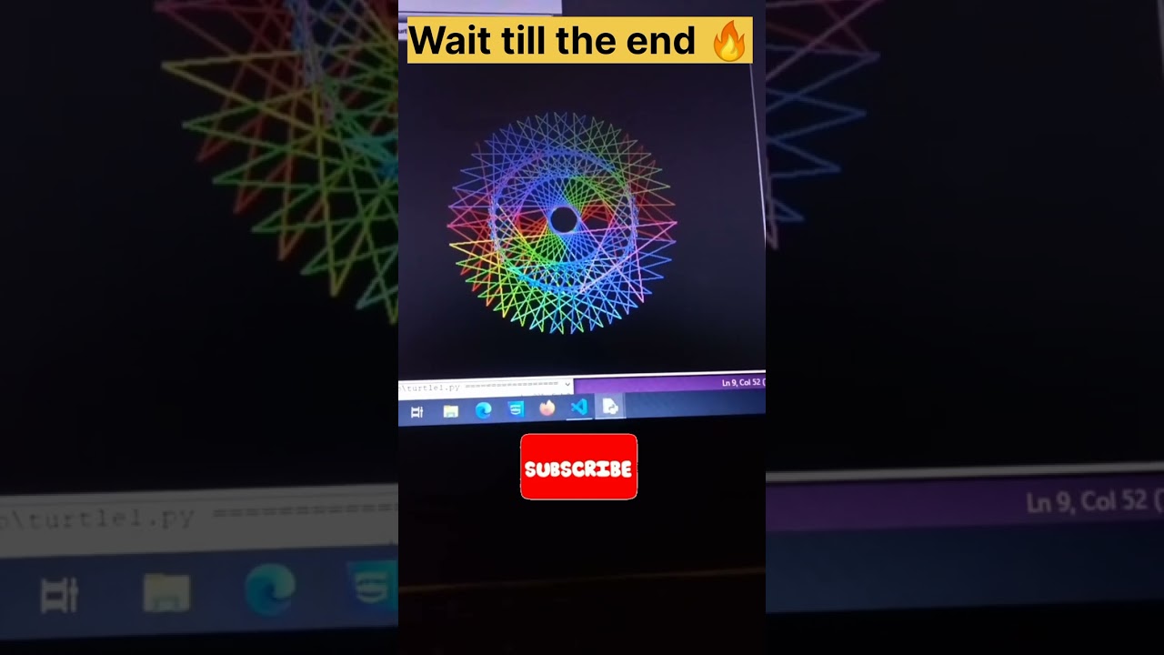 python turtle design 🐢||#shorts #python #codingwithsarika 🔥