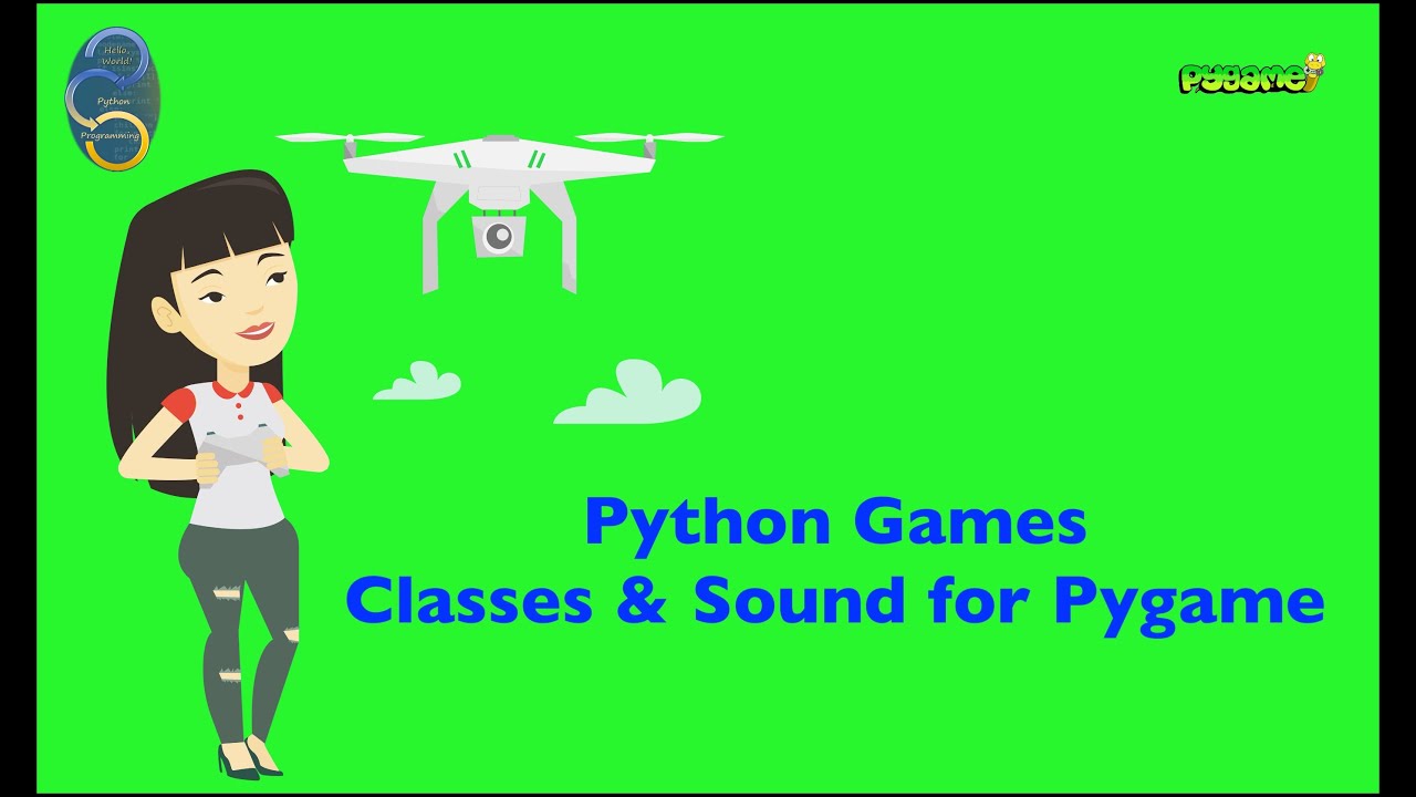 Python Games 6 - Pygame Classes & Sound - Paul Mahon